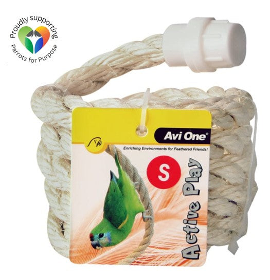 Avi One Sisal Boing Rope | Sisal rope perch | Avi One | Birds Paradise ...