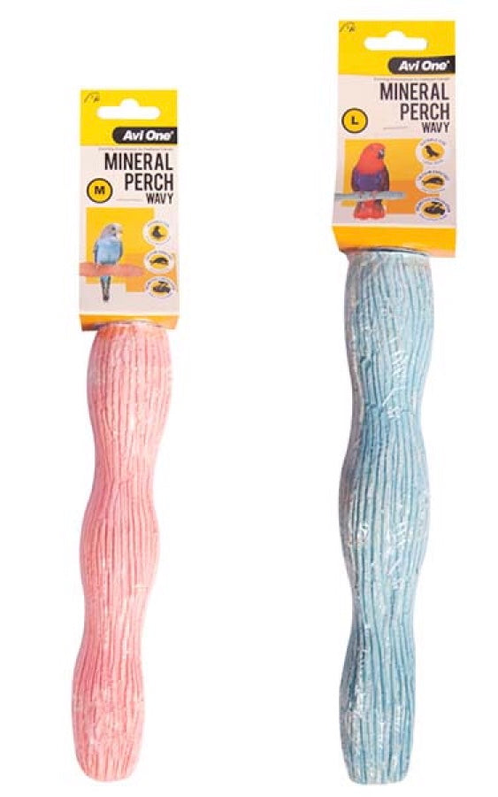 Avi One Wave Calcium Perches | Bird perch | Calcium suppliment – All ...